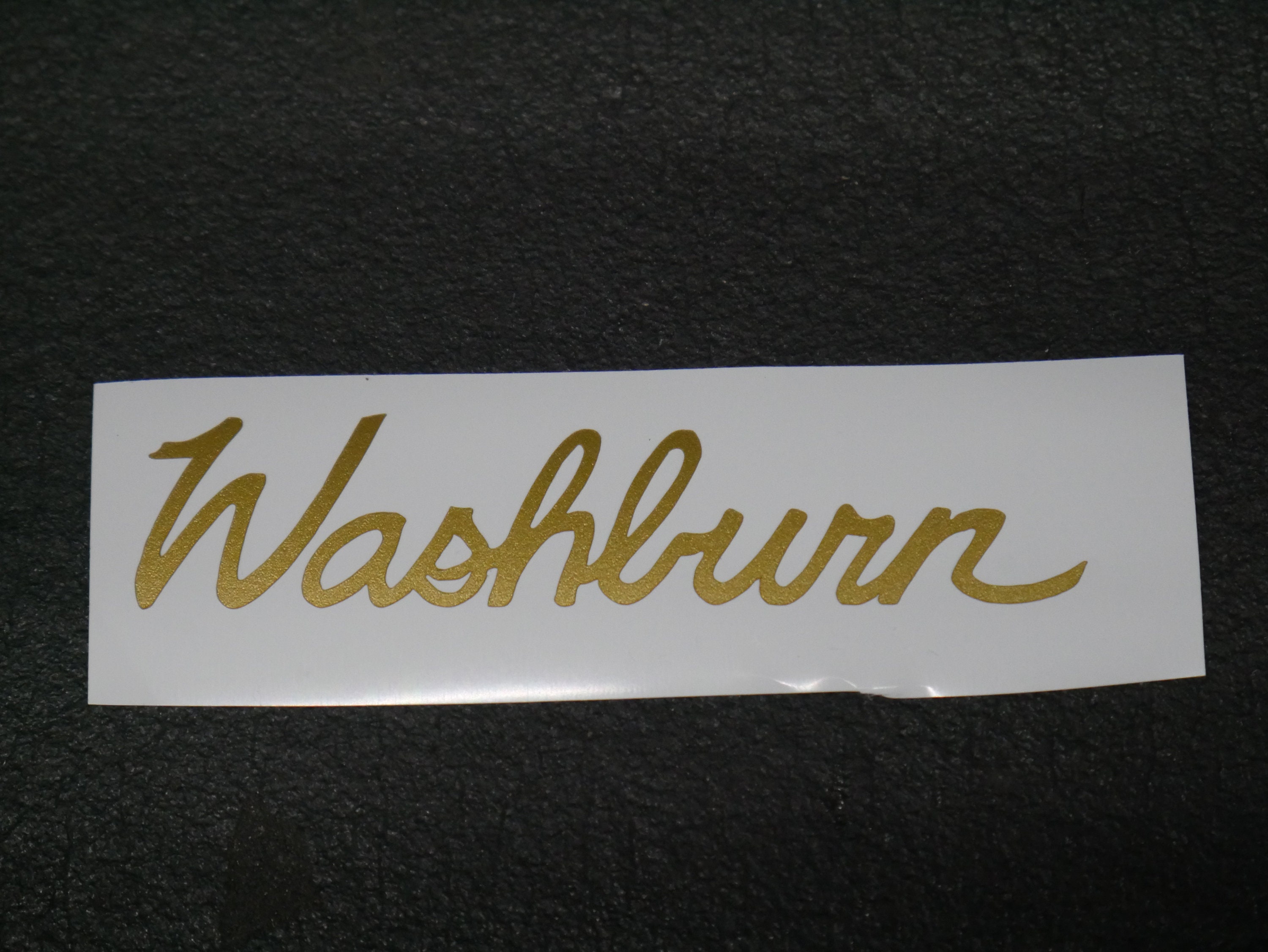Washburn Headstock Logo - Premium Vinyl Guitar Project Replacement ...