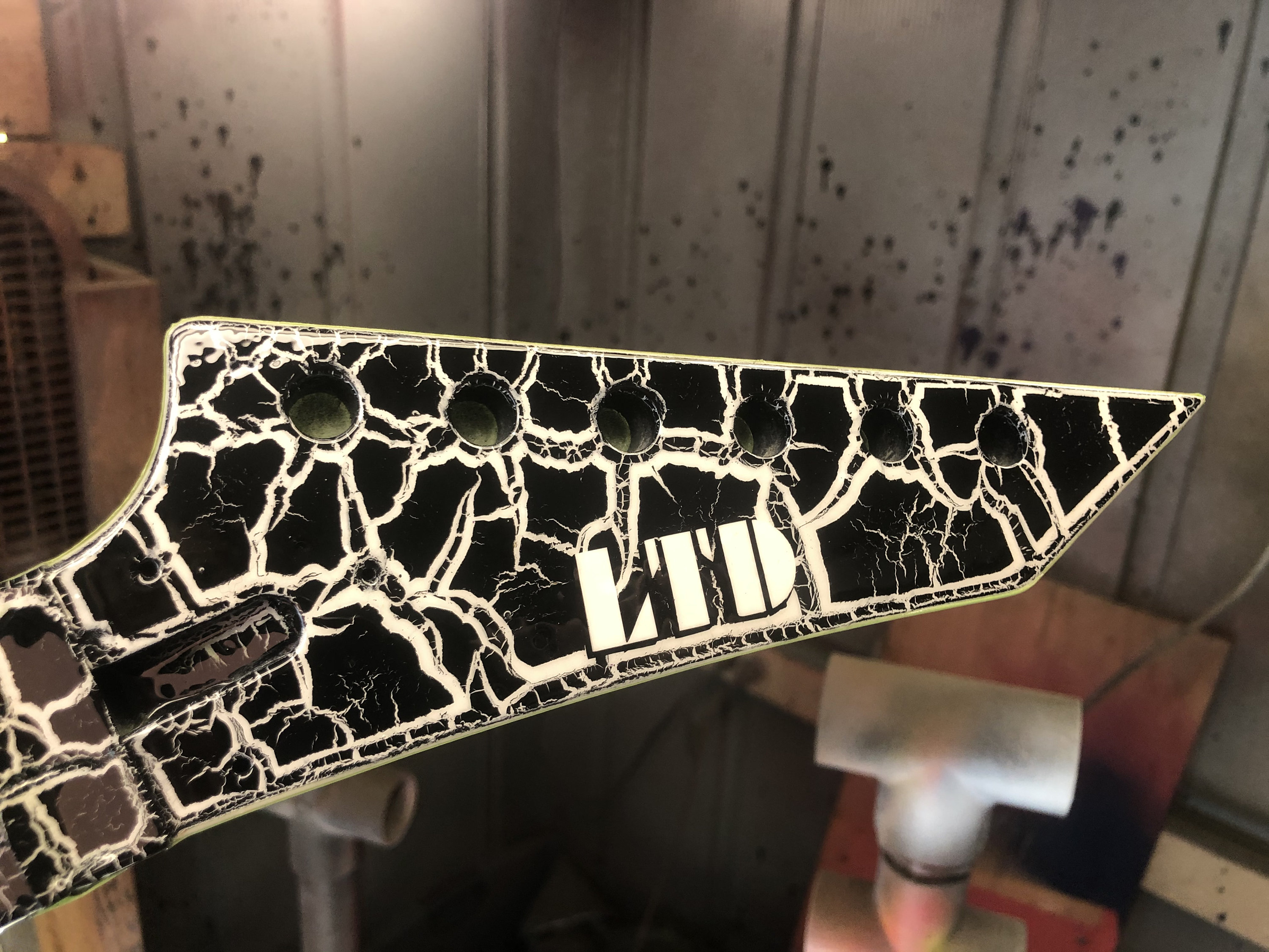 LTD ESP Headstock Logo Custom Silver Gold Premium Vinyl Guitar ...