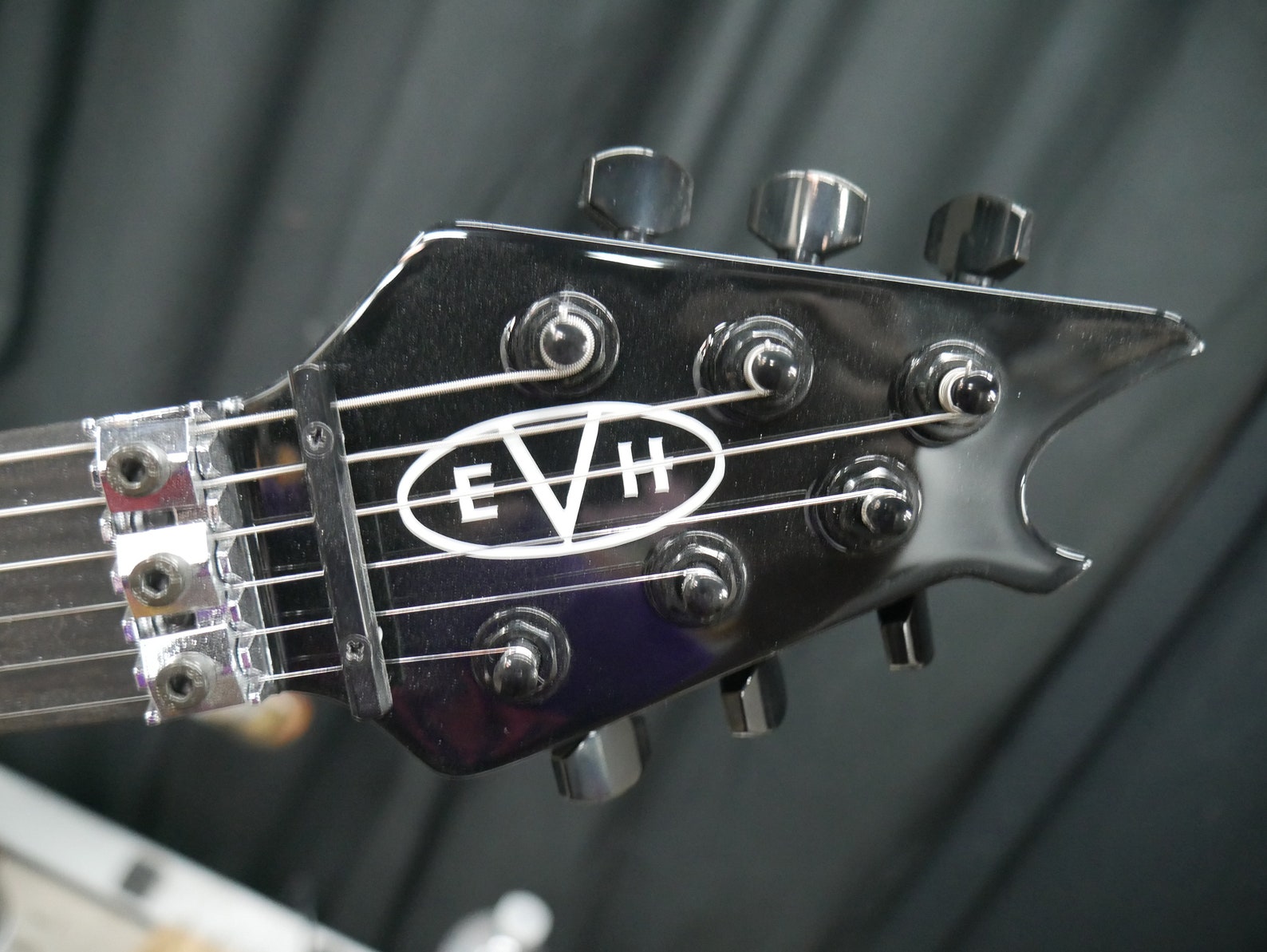 EVH Headstock Logo - Premium Vinyl Guitar Project Replacement Black ...