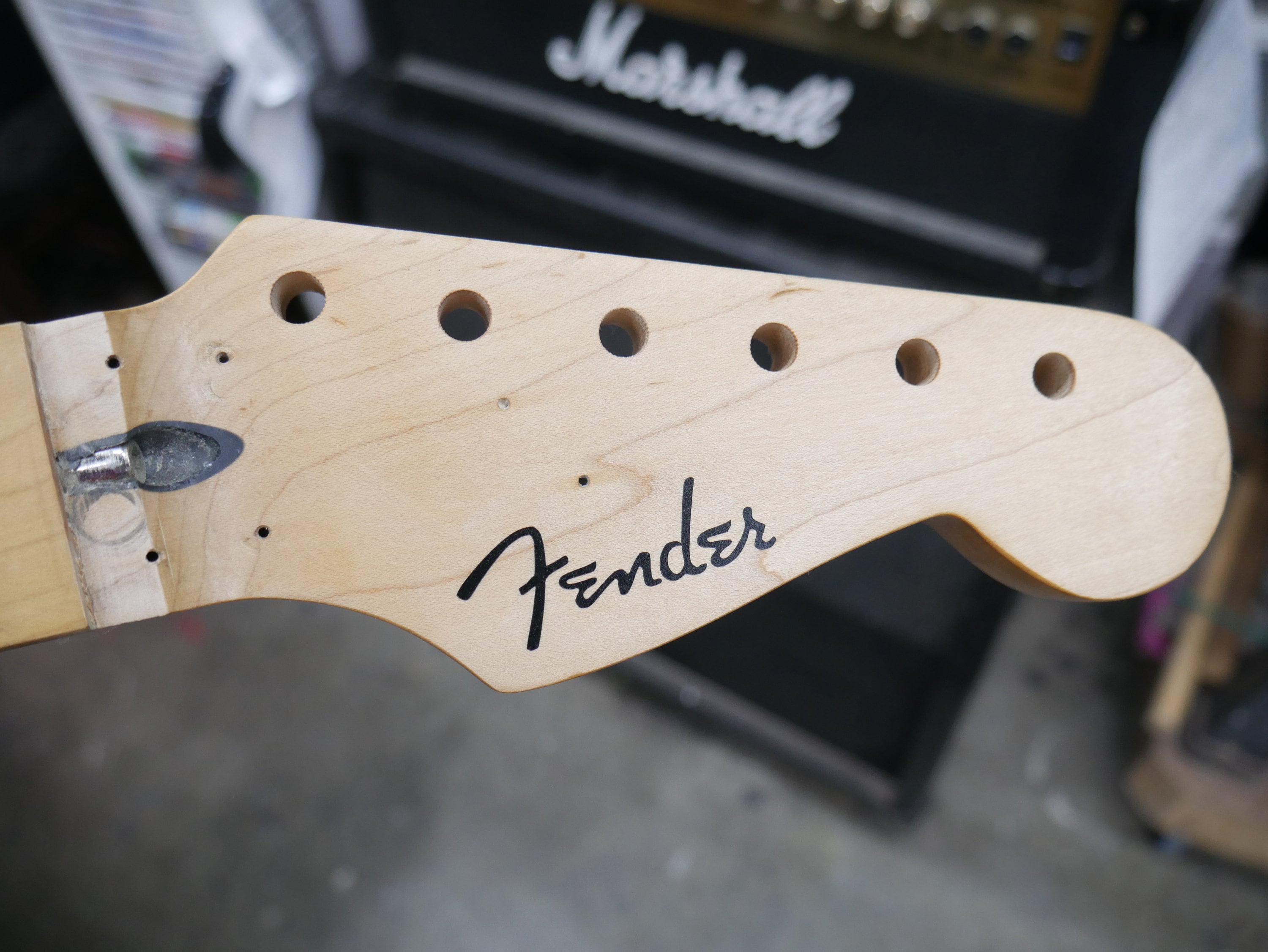 Fender Headstock Logo - Premium Vinyl Guitar Project Replacement Black ...
