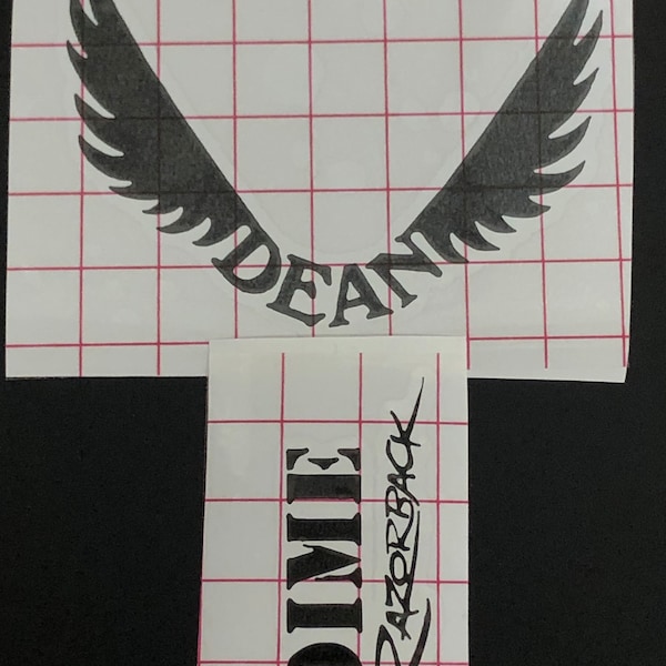 Custom Guitar Headstock Decal - Etsy