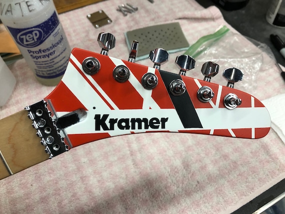 Kramer Headstock Logo Kramer SM 1 Orange Crush Electric Guitar X0297