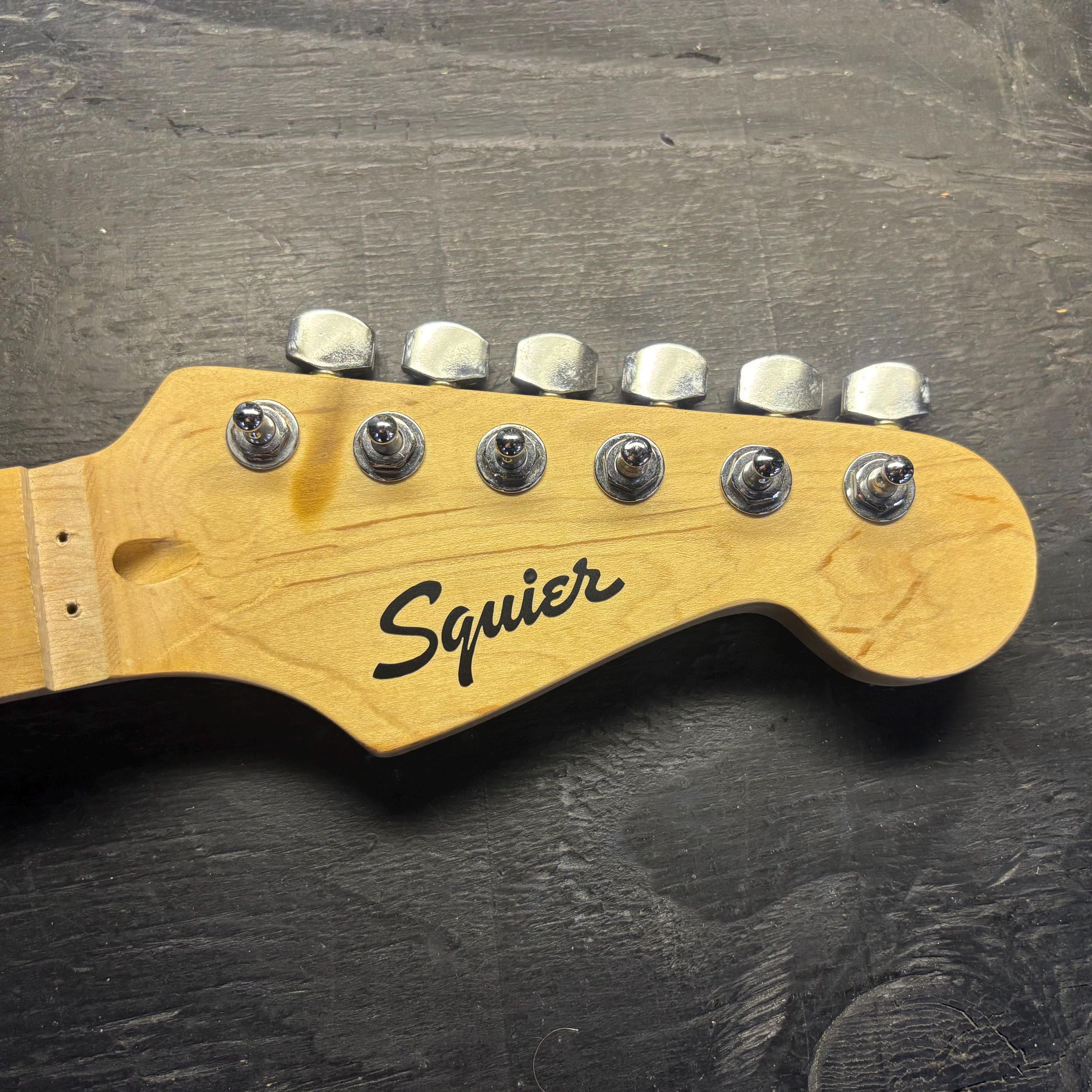 Squier Modern Headstock Logo - Premium Vinyl Guitar Project Replacement ...