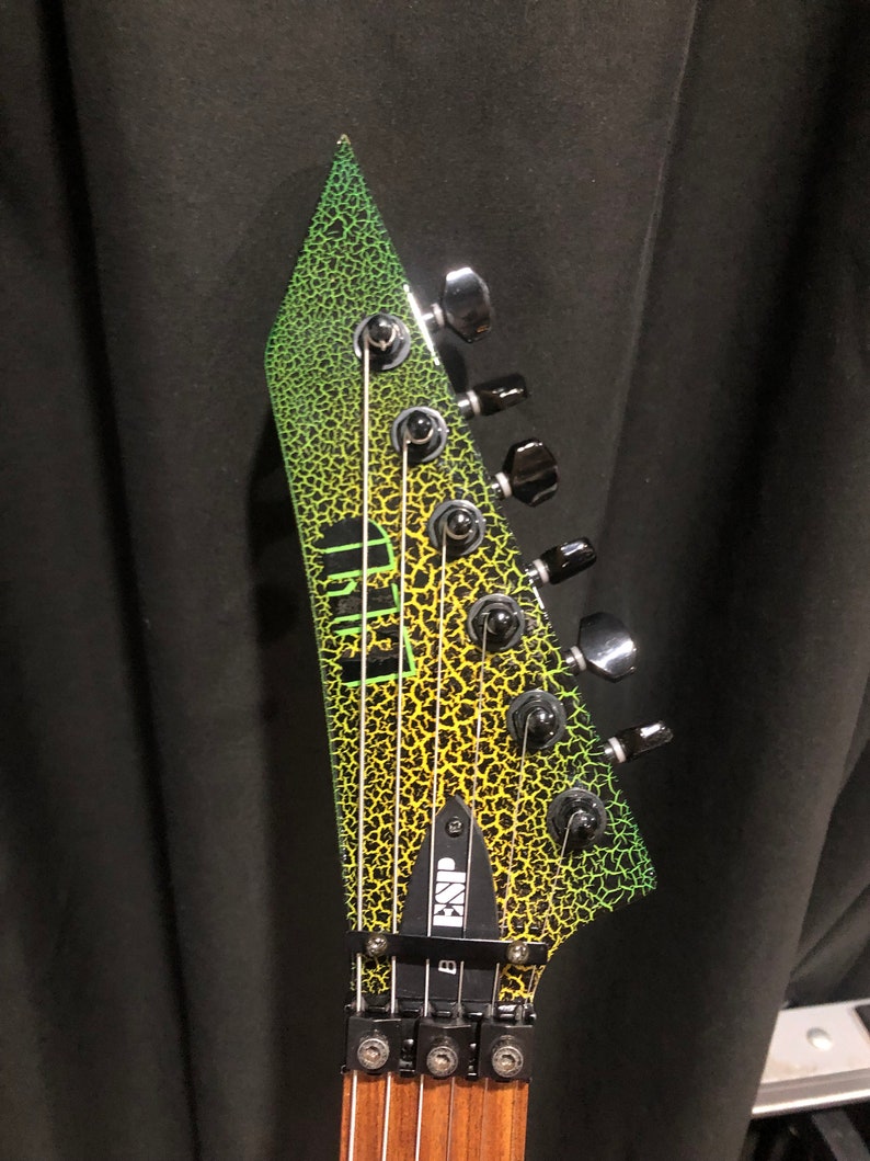 LTD ESP Headstock Logo Custom Silver Gold Premium Vinyl Guitar ...