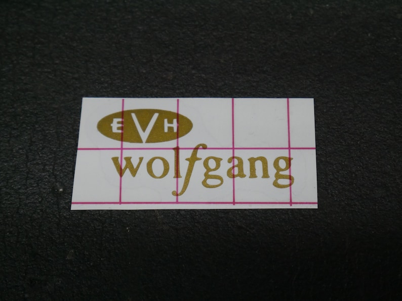 EVH Wolfgang Headstock Logo Premium Vinyl Guitar Project Replacement ...