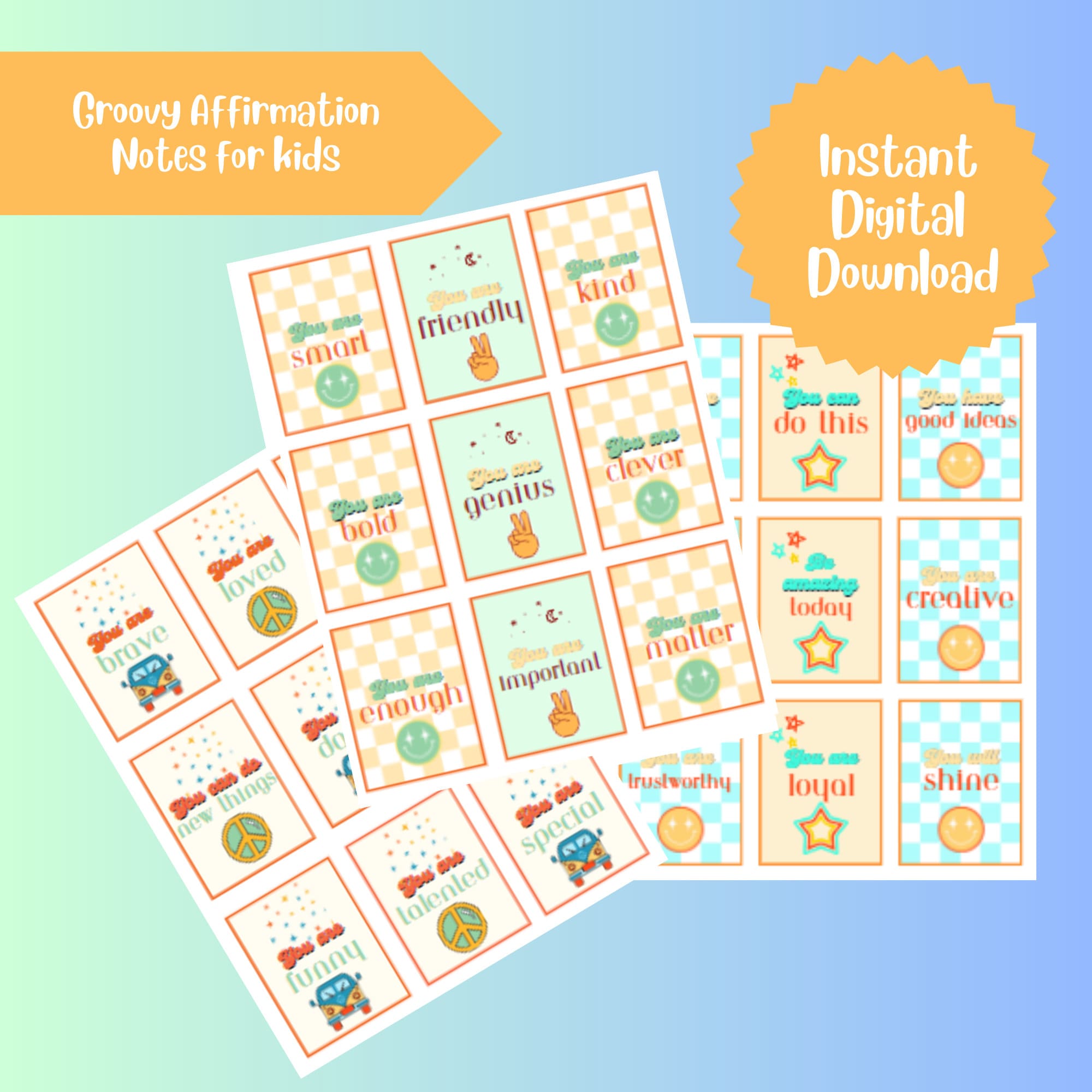 Groovy Back to School Printables, Back to School Memory Page, First Day ...