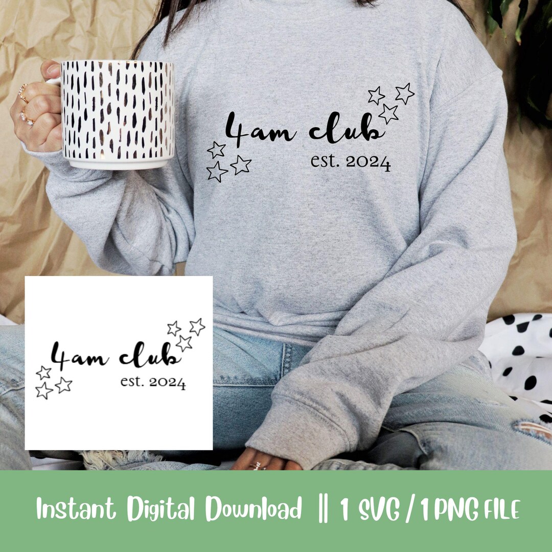 4am Club, Feminist PNG, Silhouette Cut File, Feminism, Girl Power ...