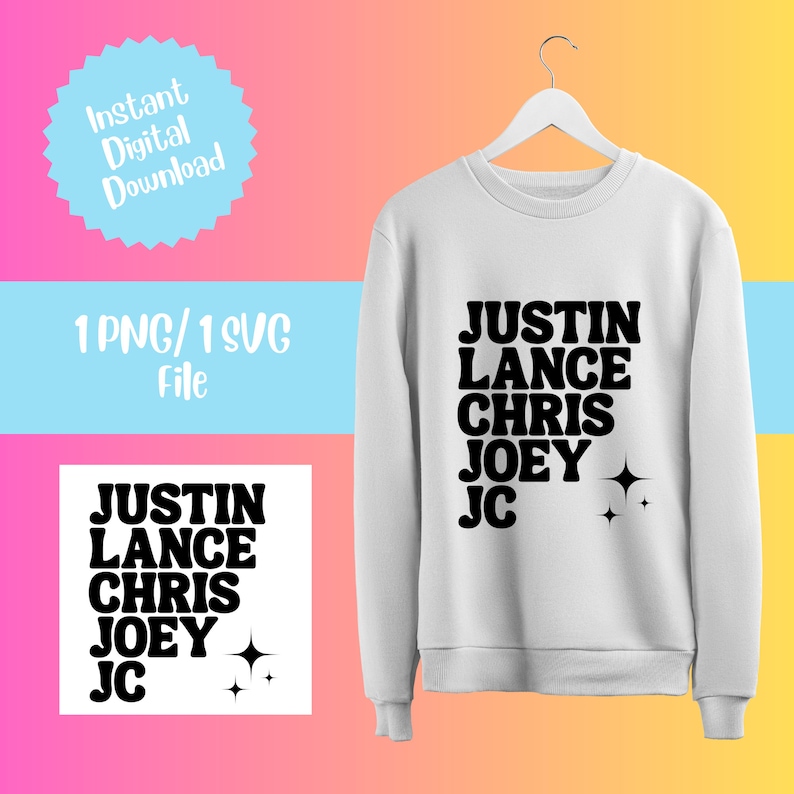 NSYNC SVG & PNG, Nsync Reunion, 90s Svg Png, Nsync Era, Nsync Cricut ...