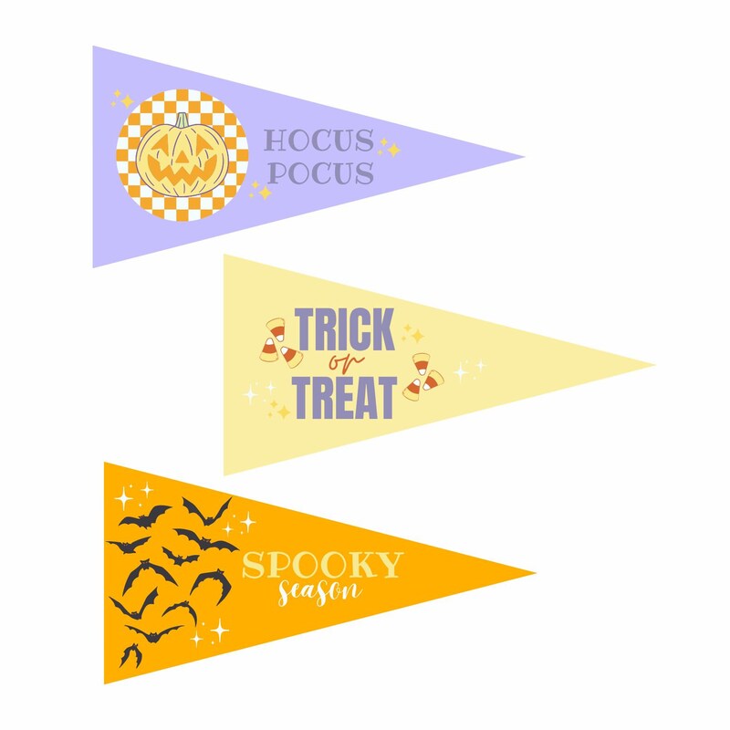 Halloween Pennants - Etsy