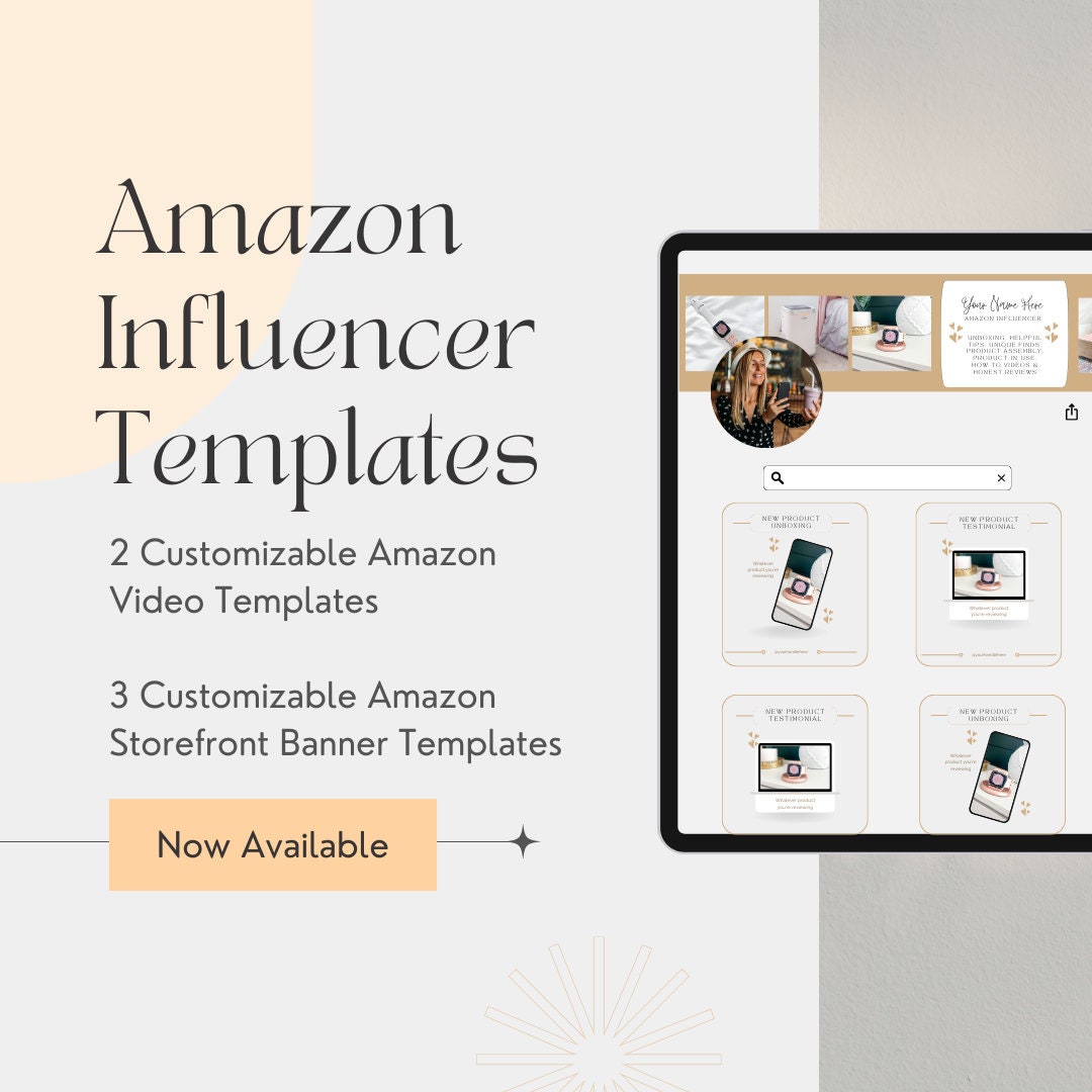 Amazon Influencer Storefront Banner & Video Cover, Neutral Amazon ... Amazon Influencer Storefront Banner & Video Cover, Neutral Amazon ...