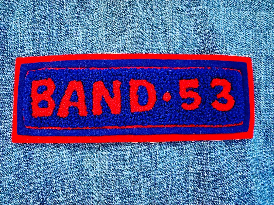 Vintage BAND 53 Letterman Jacket Wool + Felt Patch Crest Badge - Etsy