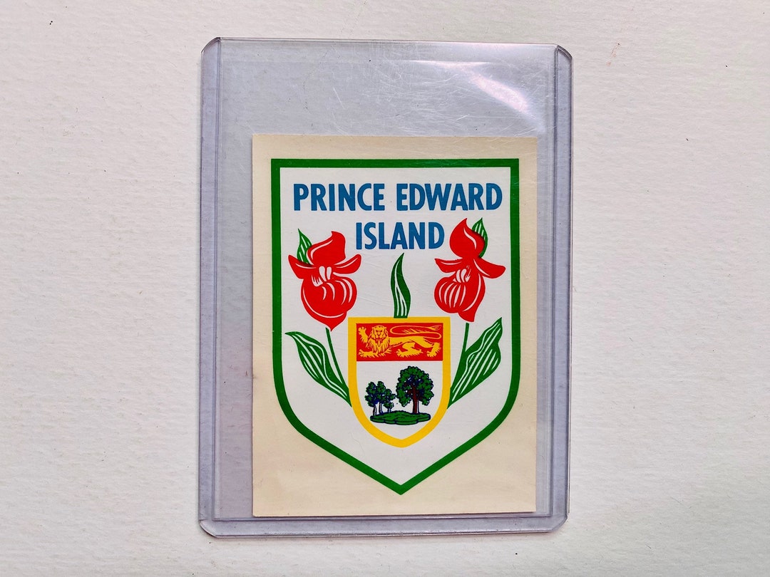 Vintage Prince Edward Island Coat of Arms Sticker - Etsy