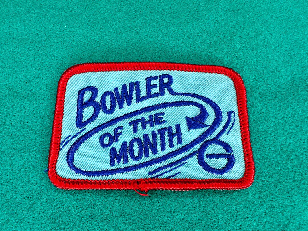 Vintage Bowling Patch NOS Bowler of the Month - Etsy