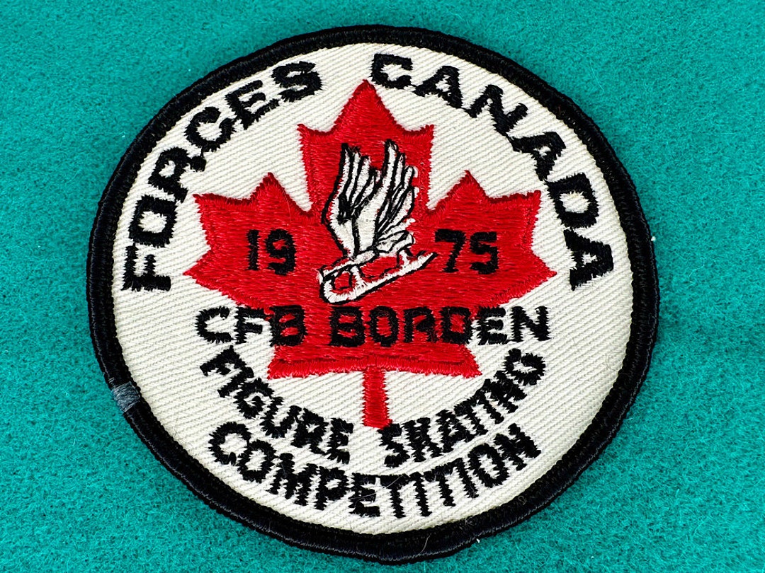 1975 Forces Canada CFB Borden Figure Skating Competition Patch NOS - Etsy