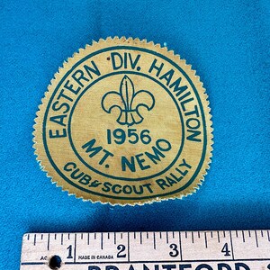 1956 Mt. Nemo Cub Scout Rally Eastern Div. Hamilton Cloth Patch - Etsy