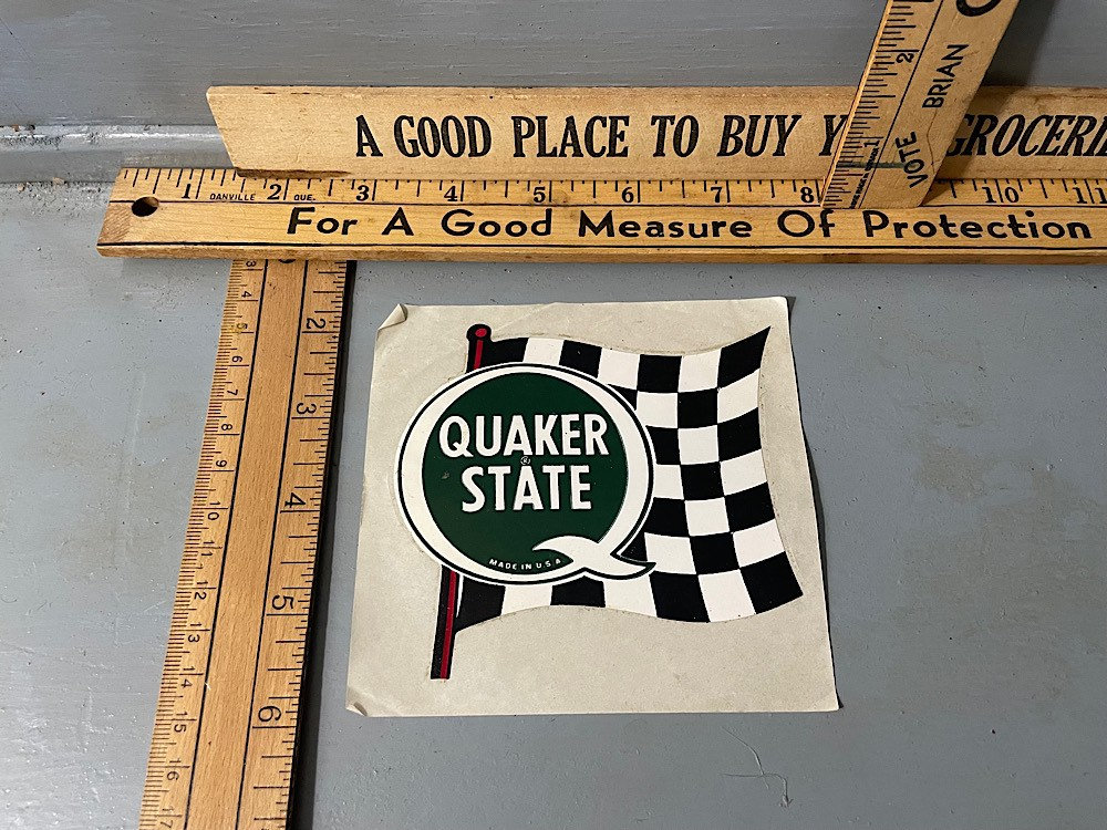 Vintage Quaker State Checkered Flag Racing Sticker - Etsy