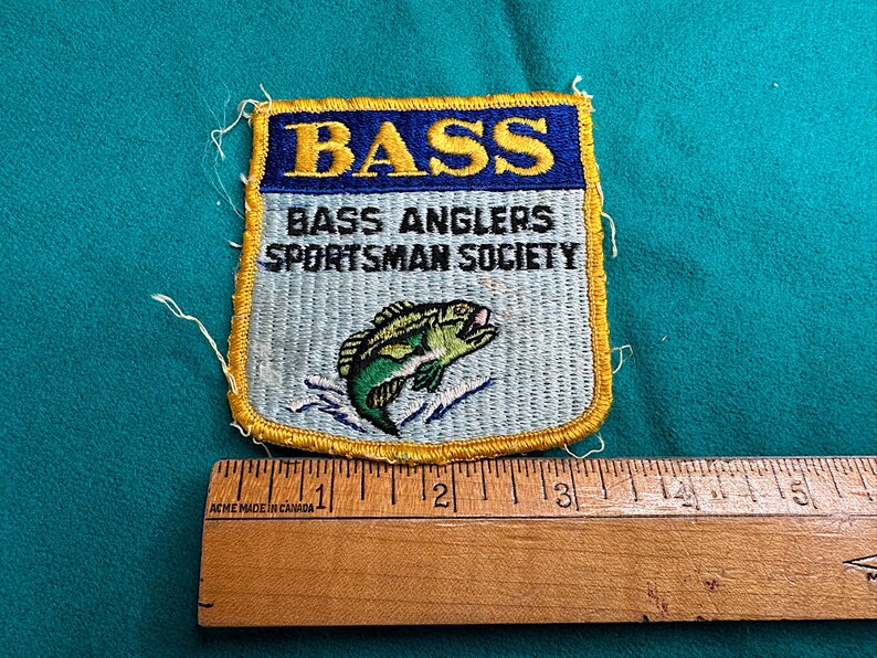 Vintage BASS Anglers Sportsman Society Patch - Etsy