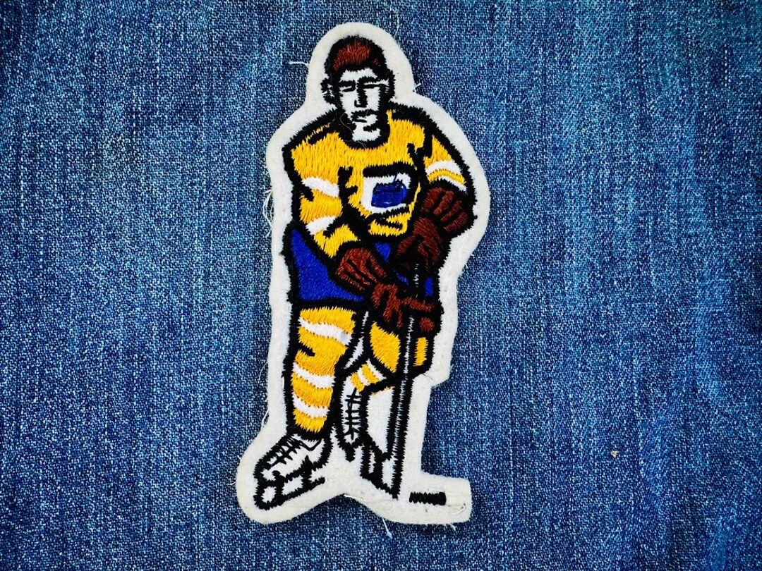 Vintage Generic Hockey Player Patch - Etsy