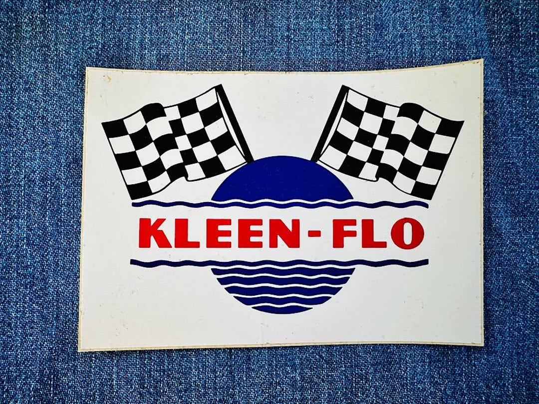 Vintage KLEEN-FLO Vinyl Auto Advertising Sticker - Etsy