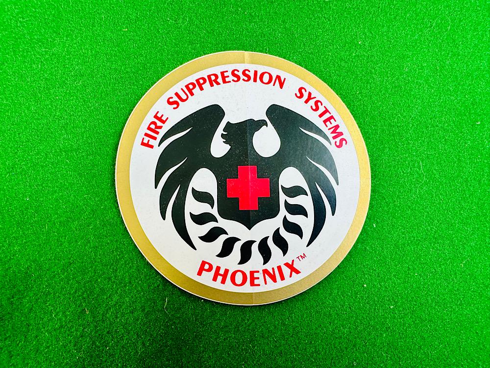 Vtg Phoenix Fire Suppression System Racing Car Sticker - Etsy