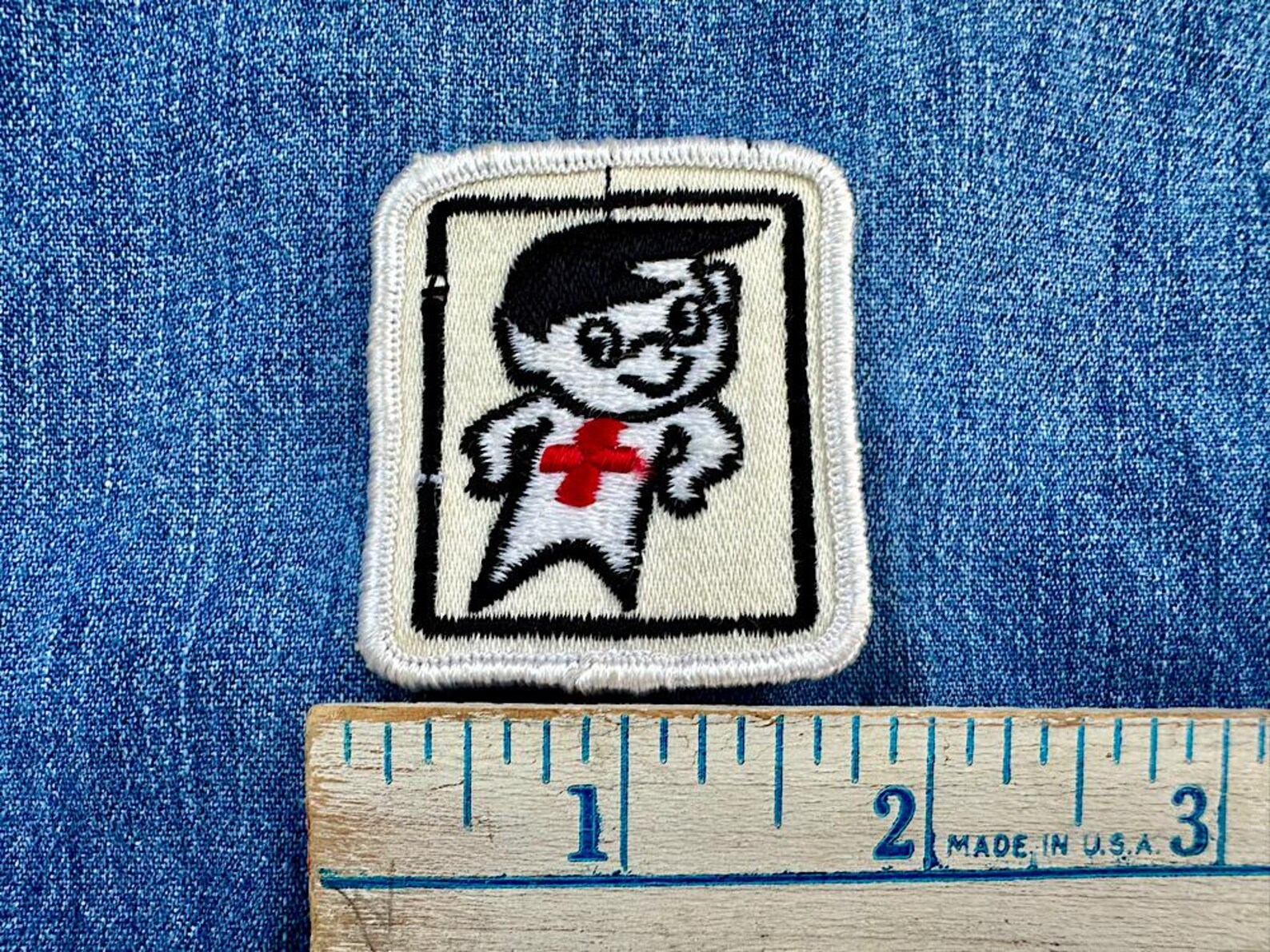 Vintage Red Cross Water Safety Award Badge Crest Patch - Etsy