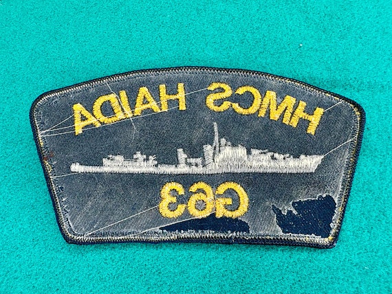 HMCS HAIDA G63 Embroidered Cloth Uniform Patch - Gem