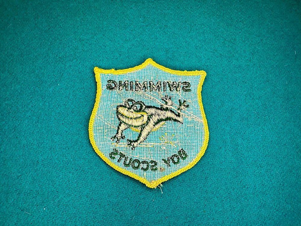 Vintage Boy Scouts Swimming Frog Patch - Etsy