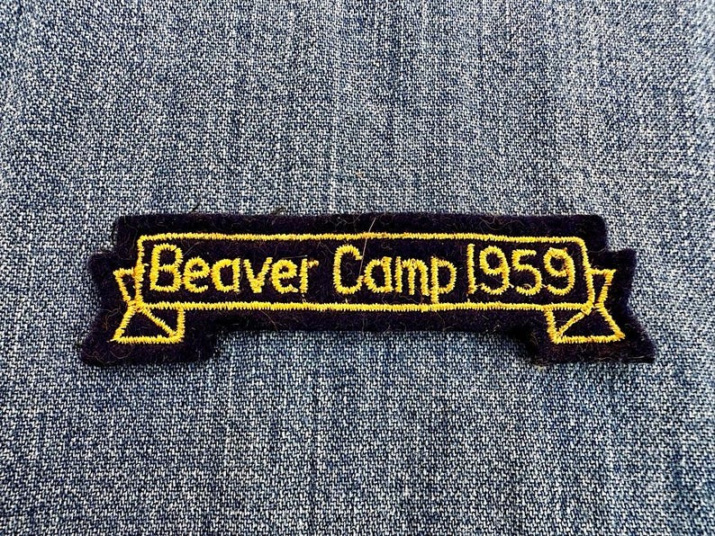 Vintage 1959 BSA Beaver Camp Banner Jamboree Patch - Etsy
