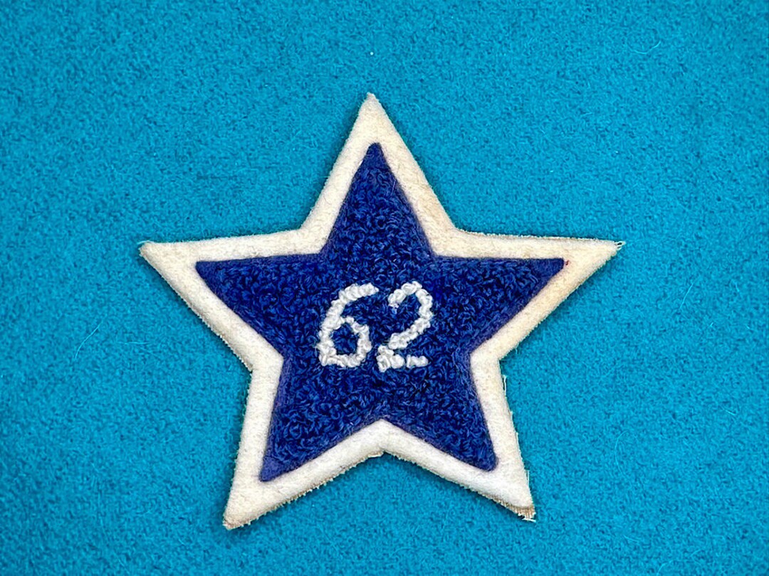 Vintage 1962 Wool Star Letterman Jacket Patch '62' - Etsy