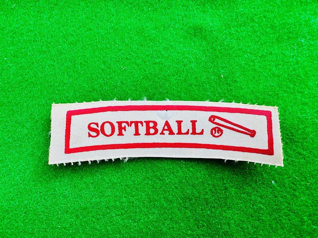 Vintage Softball Patch - Etsy