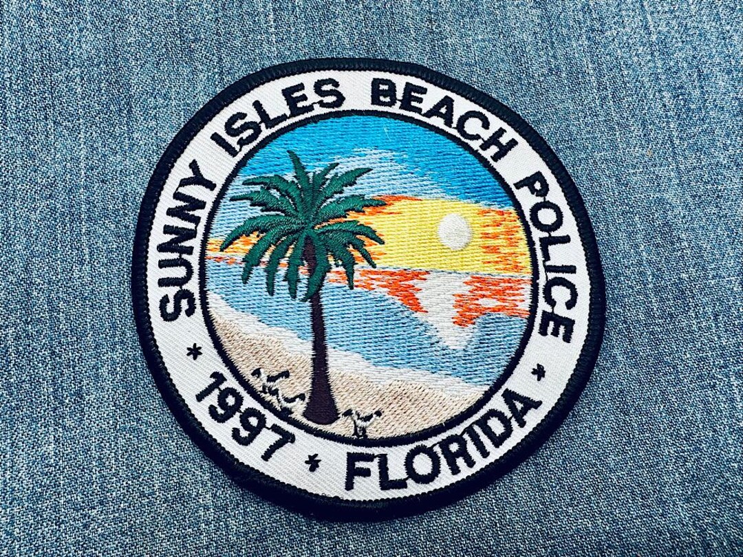 Vintage 1997 Sunny Isles Beach Police Florida Souvenir Patch - Etsy