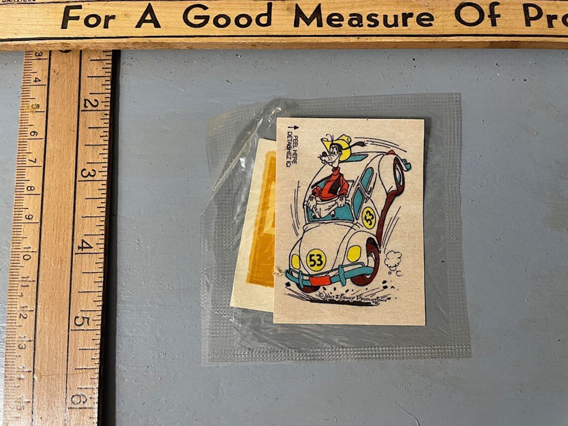 Vintage Disneys Goofy Driving VW Decal - Etsy