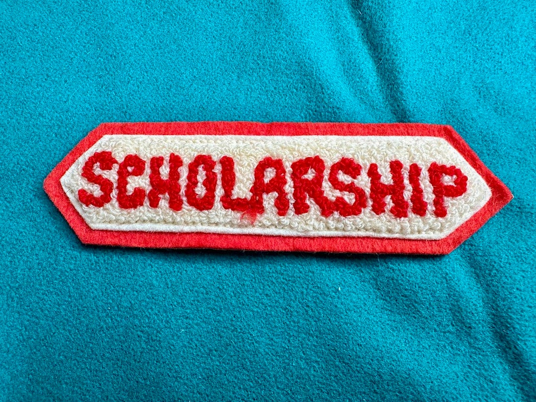 Vintage Letterman Jacket School Patch Scholarship - Etsy