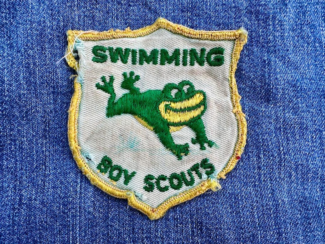 Vintage Boy Scouts Swimming Frog Patch - Etsy