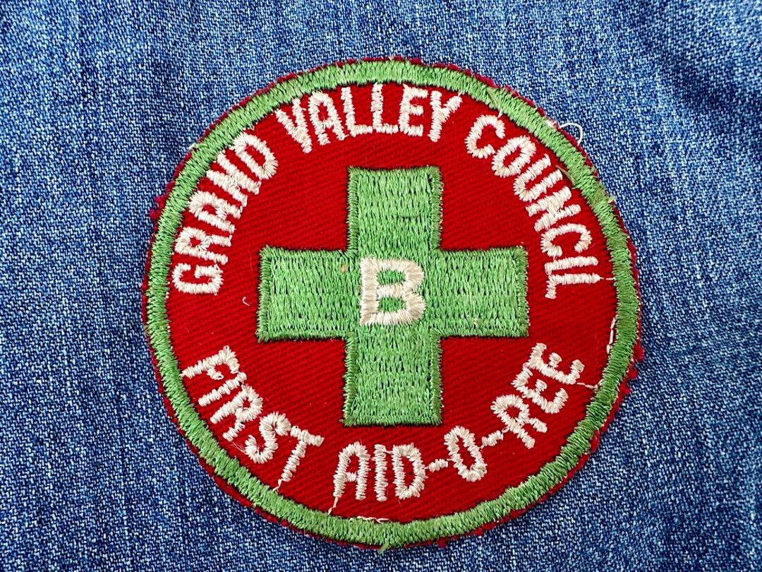 Vintage Grand Valley Council Boy Scouts First-aid-o-ree Jamboree Patch ...