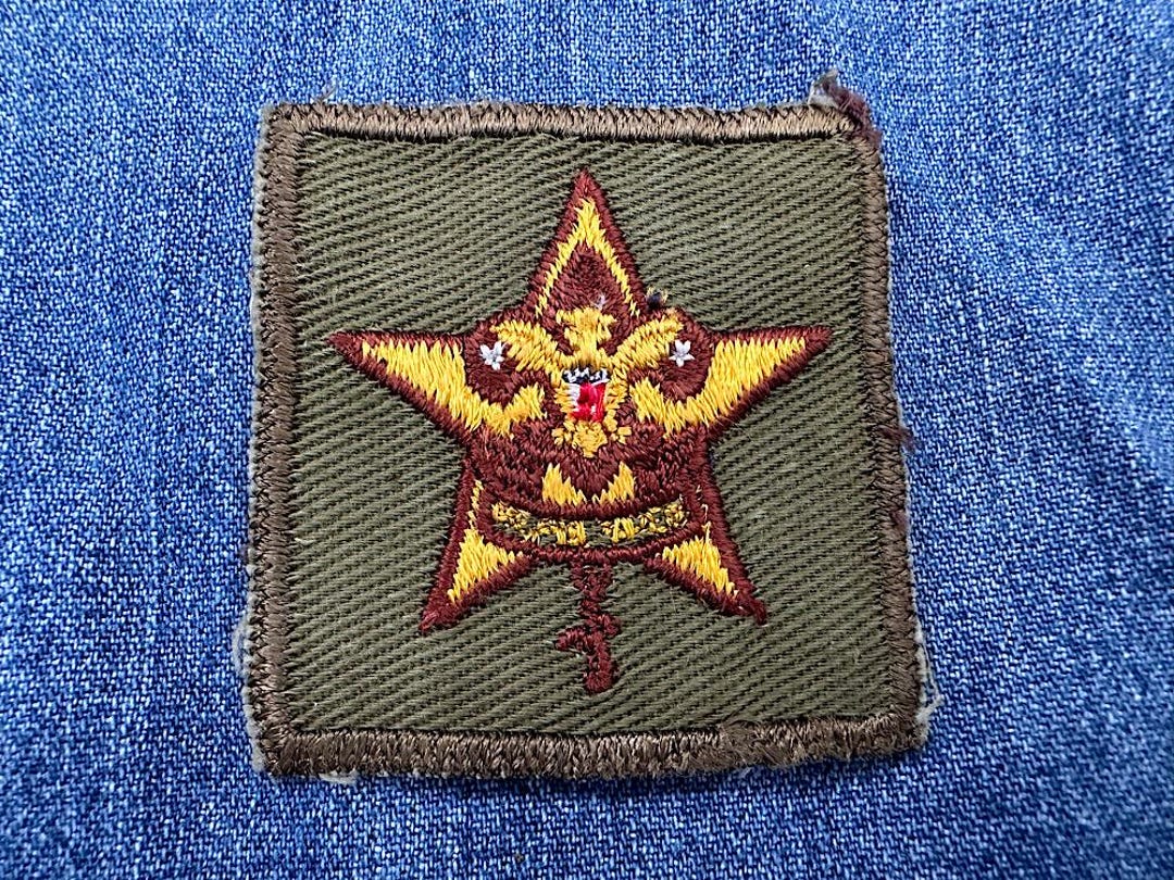Vintage BSA Star Scout Rank Patch - Etsy