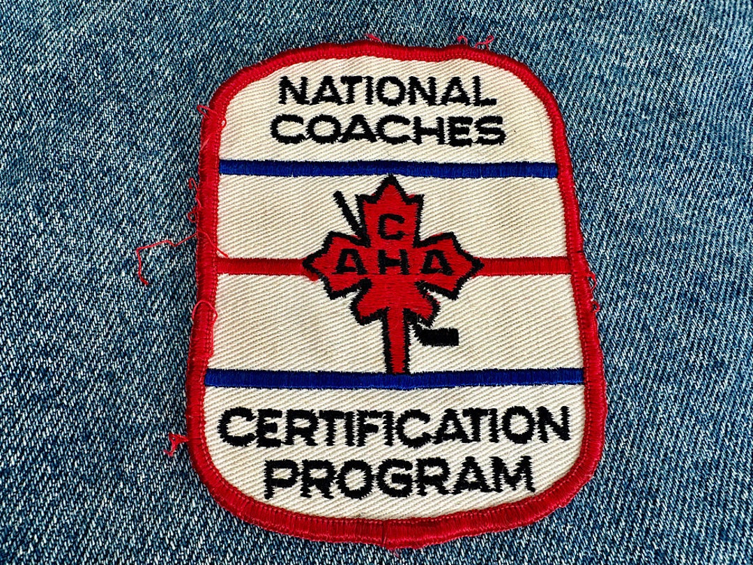 Vintage National Coaches Certification Program CAHA Patch - Etsy