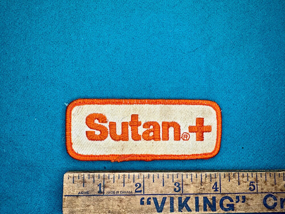 Vintage Sutan Advertising Patch - Etsy
