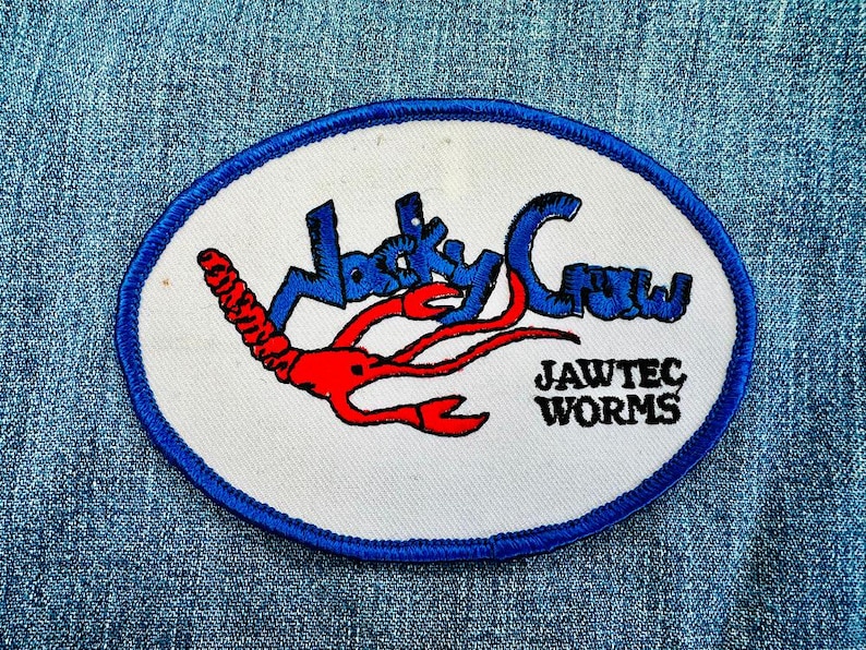 Vintage Wacky Craw Jawtec Worms Advertising Patch - Etsy
