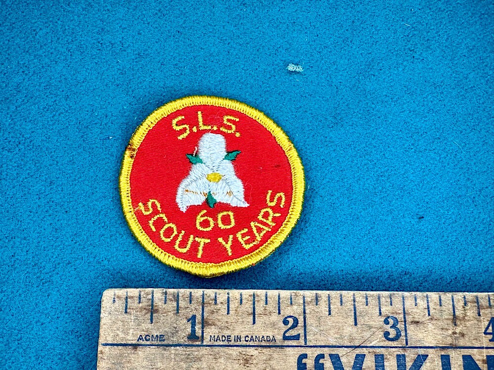 Vintage S.L.S. 60 Years Scout Trillium Patch - Etsy