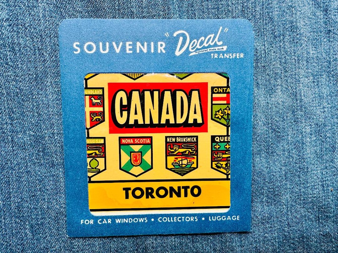 Vintage Toronto (ontario) Canada + Provinces Coat of Arms Souvenir ...
