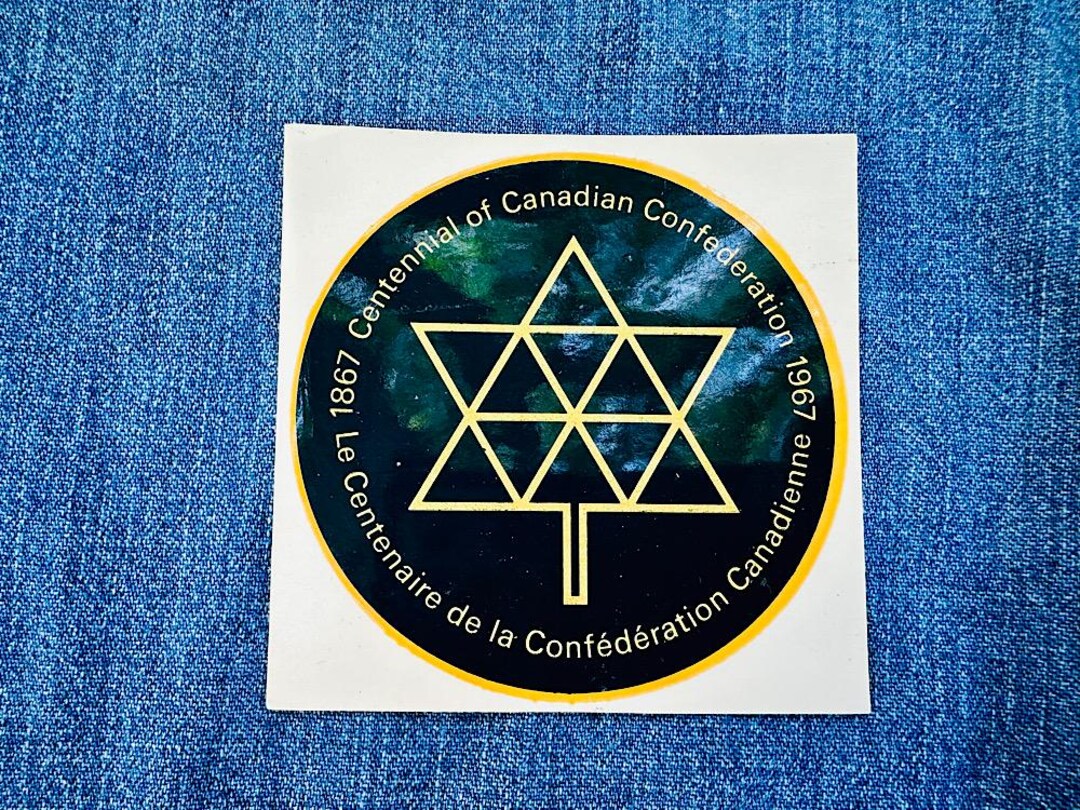 Vintage 1967 Centennial of Canada Confederation Decal - Etsy