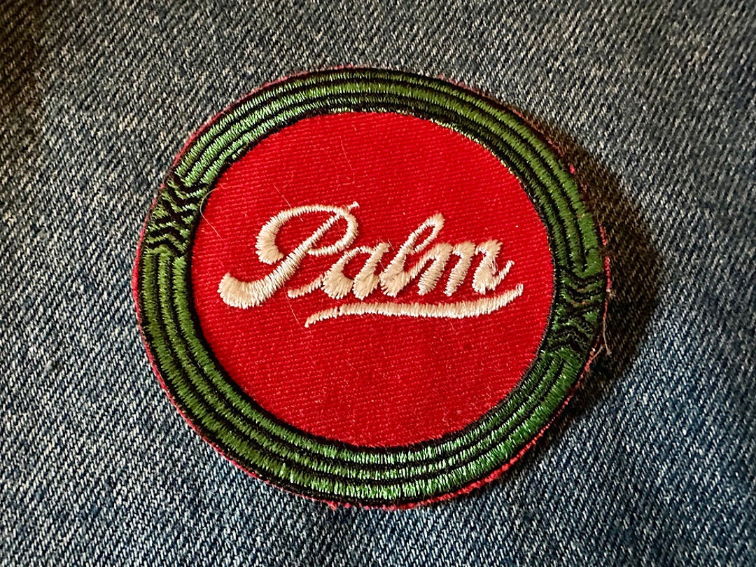 Vintage PALM Cursive Font Advertising Patch - Etsy