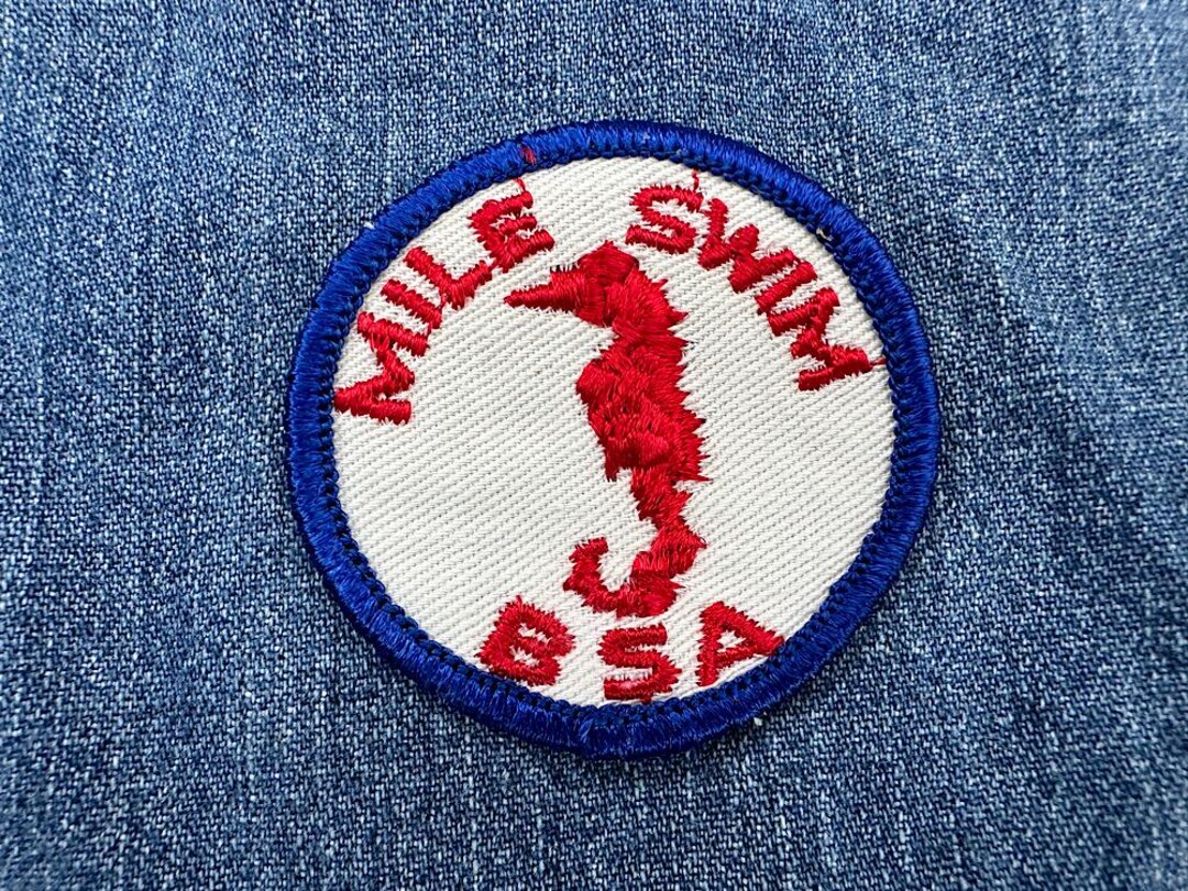 Vintage BSA Mile Swim Patch - Etsy