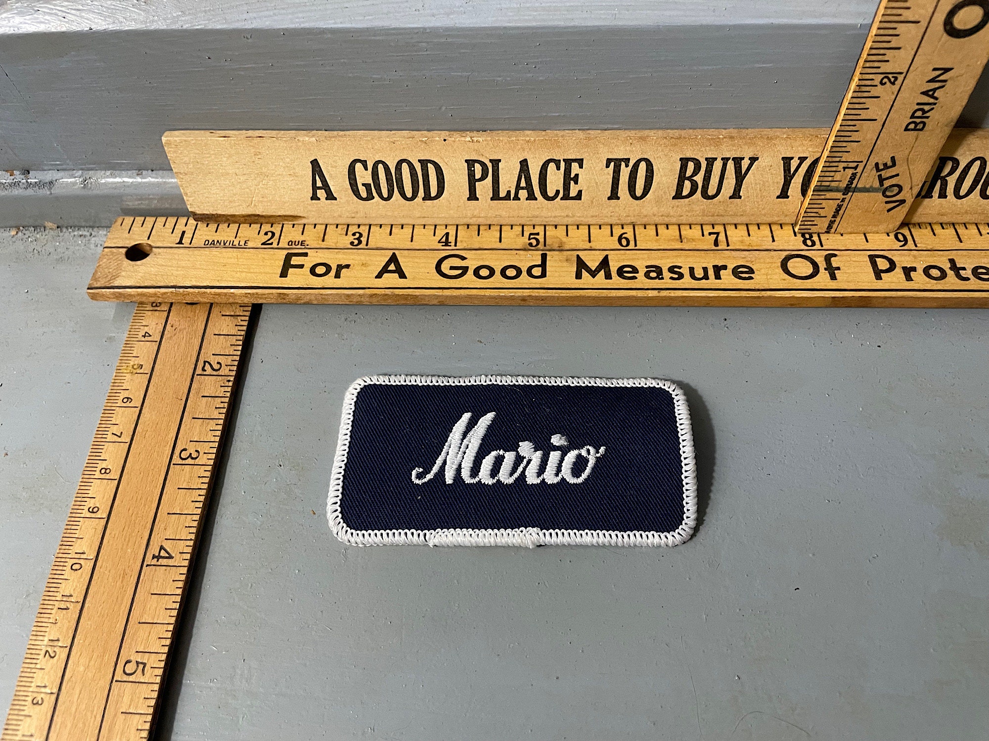 Vintage Mario Embroidered Cloth Patch NOS - Etsy