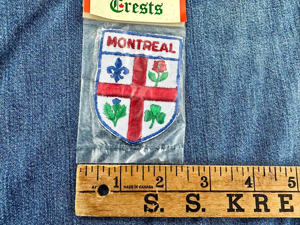 Vintage MONTREAL Quebec (canada) Souvenir Tourist Travel Patch Mint in ...