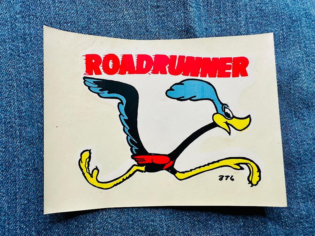Vintage Roadrunner Car Decal Transfer - Etsy