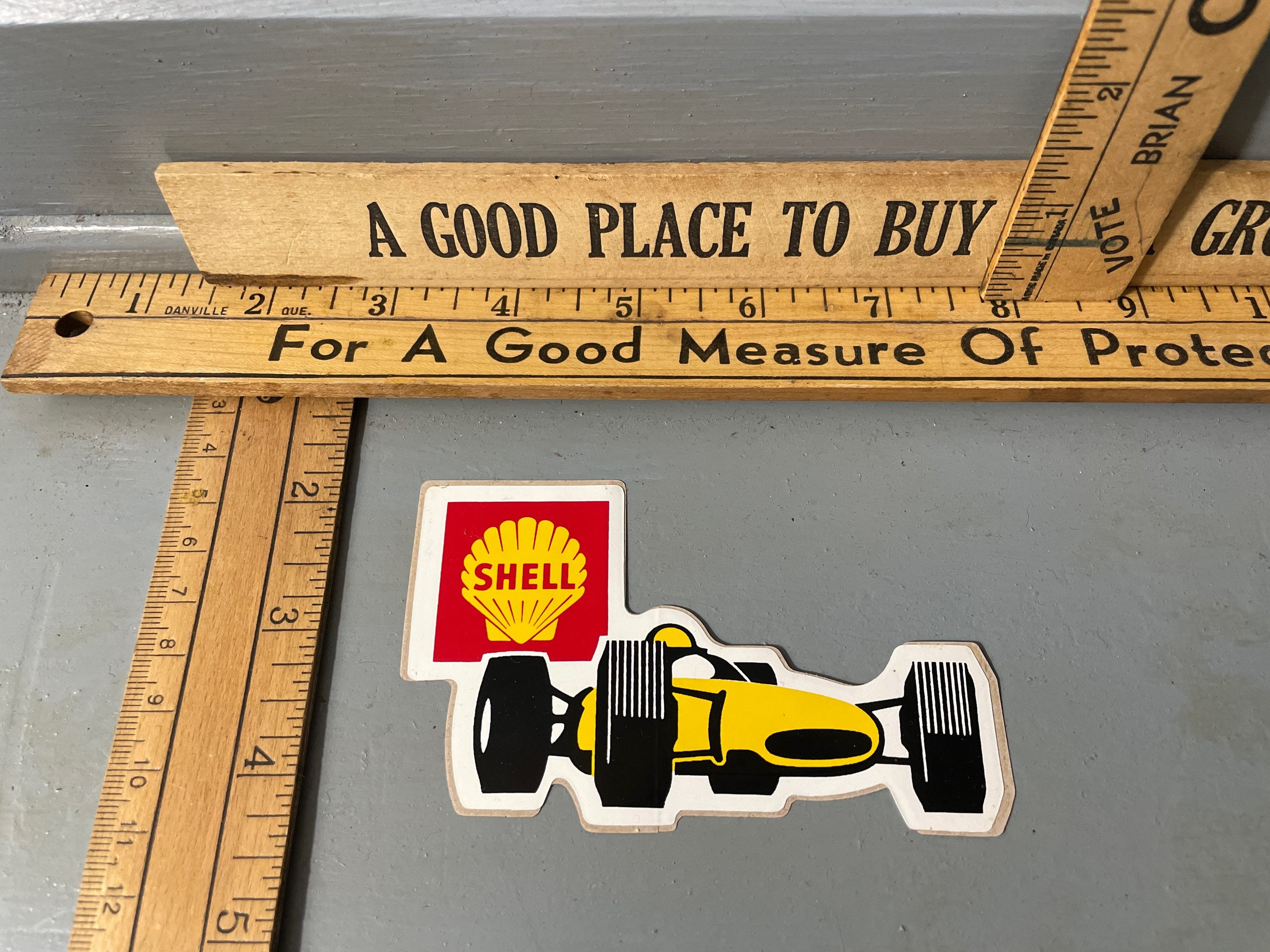 Vintage Shell F1 Car Circa 1960s Sticker - Etsy