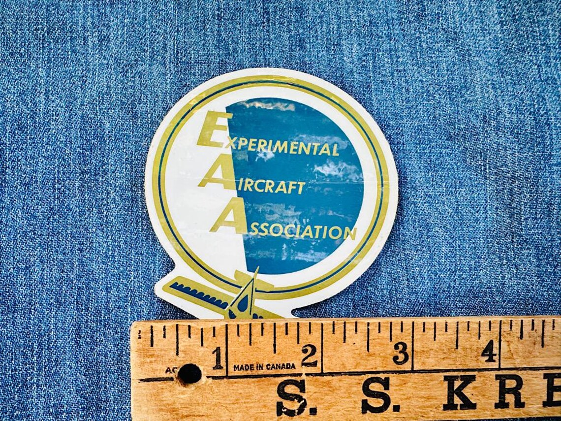 Vintage EAA Experimental Aircraft Association Vinyl Sticker - Etsy