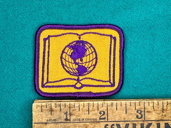 Vintage Bible Globe Patch - Gem Vintage Bible Globe Patch - Gem